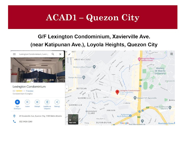 Quezon City – Acad1 Review Center