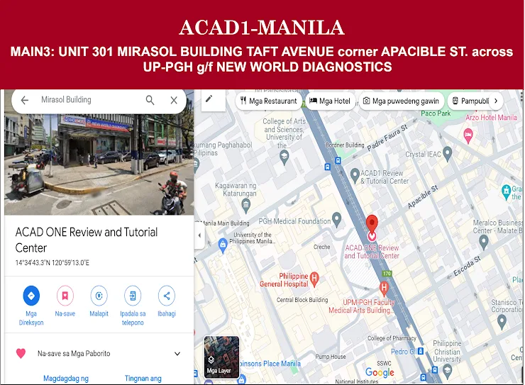 Taft 2 – ACAD1 Review Center